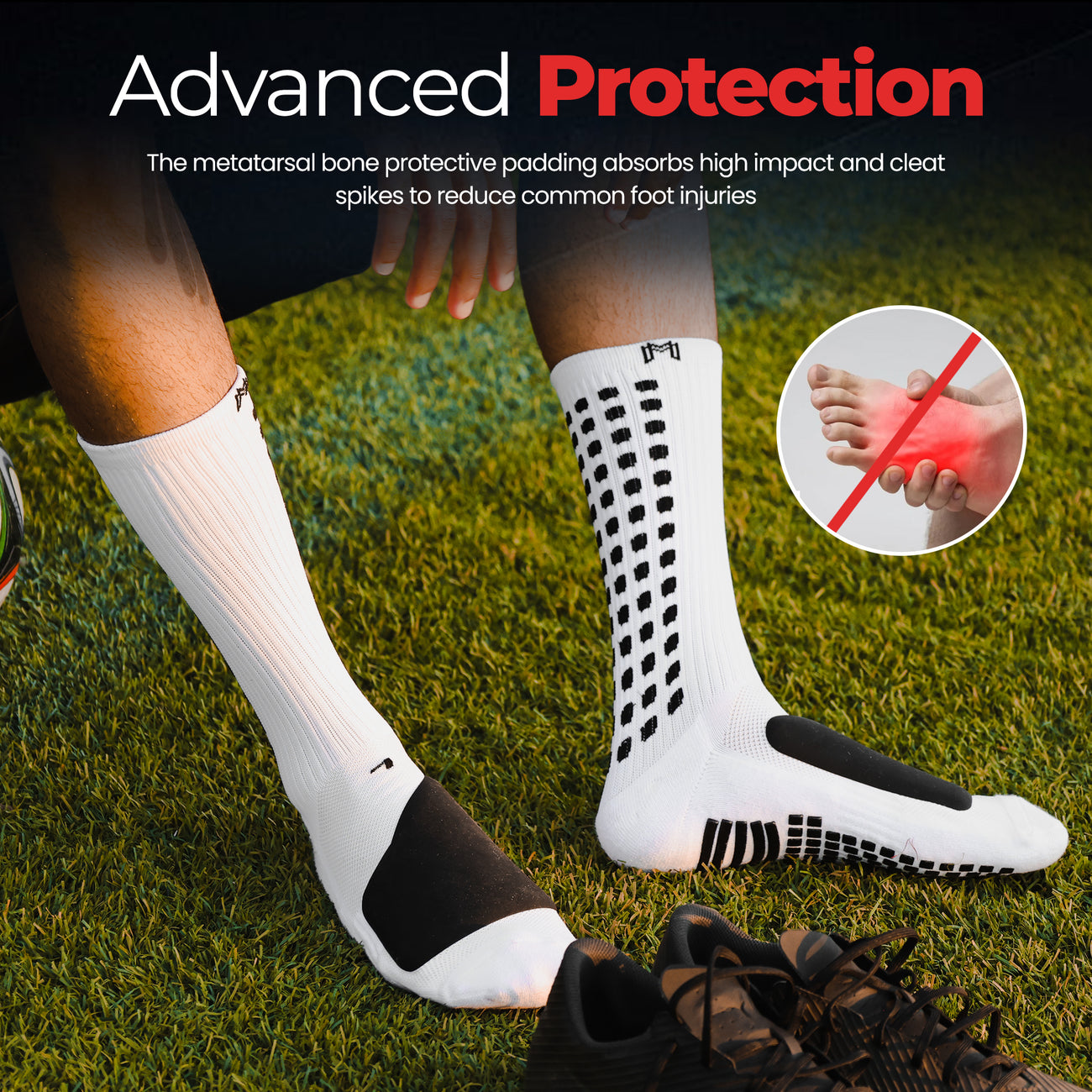 Soccer Grip Socks | Sports Grip Socks | MediCaptain