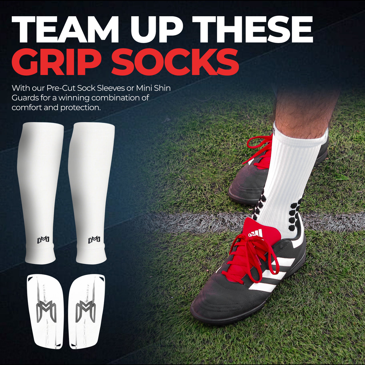 Soccer Grip Socks with Cushioned Ankle Protection – MediCaptain